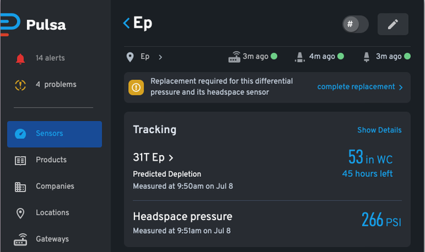 Replacing a V1 sensor with a V2 sensor - Pulsa Sensors